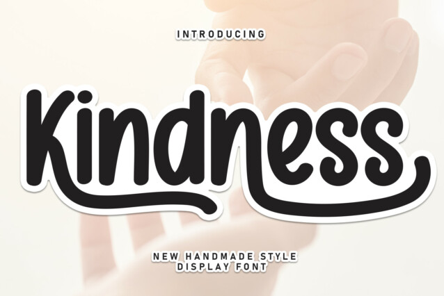 Kindness Display Font - Befonts