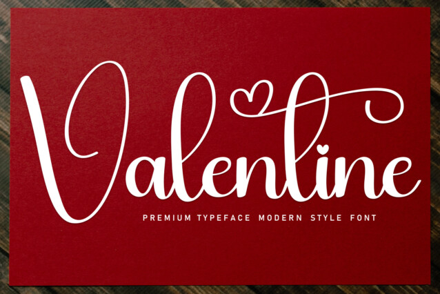 Valentine Calligraphy Typeface - Download Free Font