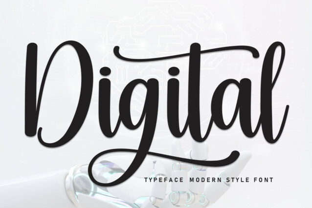 Digital Script Typeface - Download Free Font