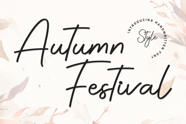 Autumn Festival Font - Befonts
