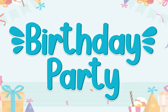 Birthday Party Display Font - Download Free Font