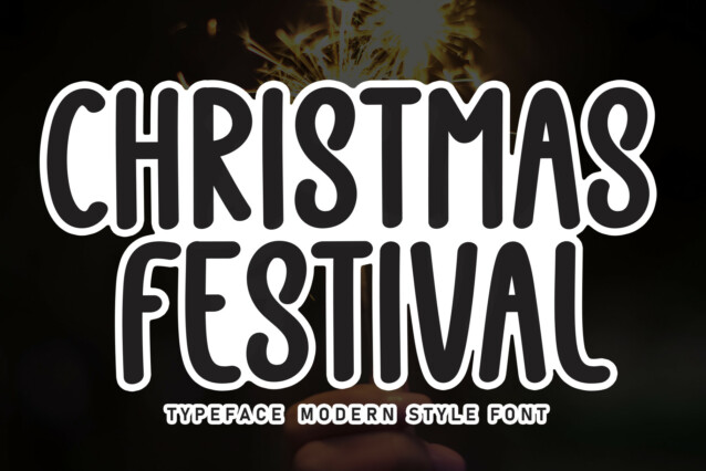 Christmas Festival Typeface - Befonts