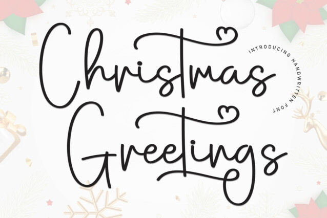 Christmas Greetings Script Font - Download Free Font