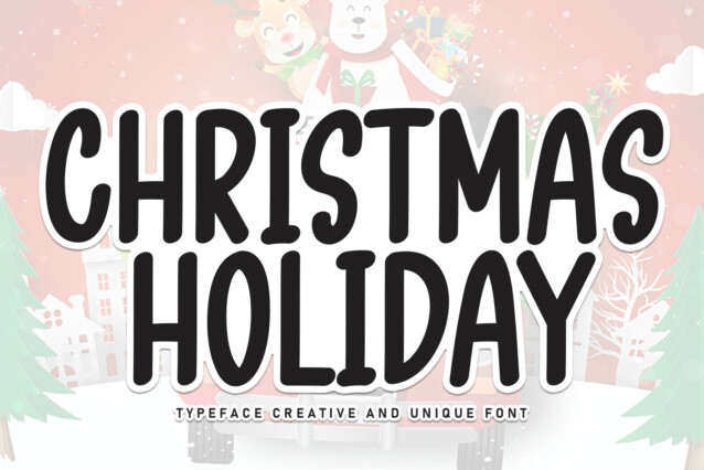 Christmas Holiday Display Typeface - Download Free Font