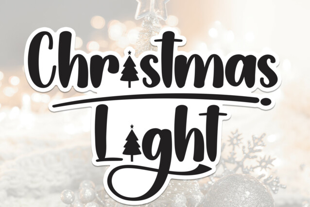 Christmas Light Brush Font - Download Free Font