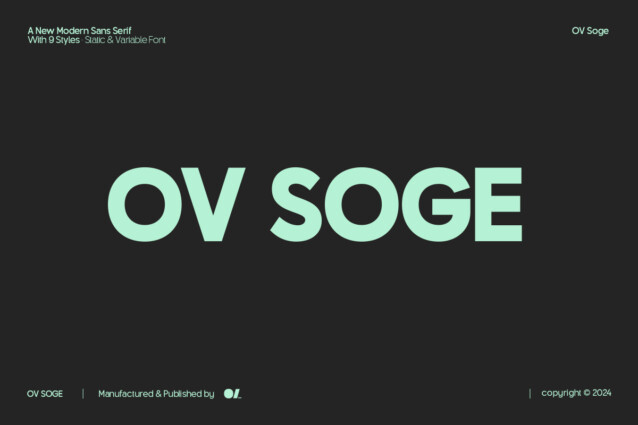 OV Soge Font Family - Download Free Font