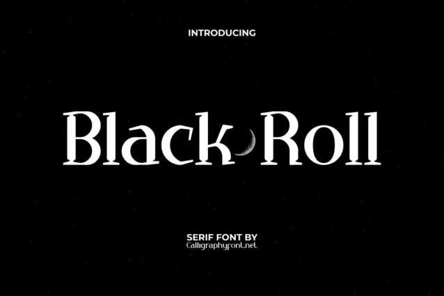 Black Roll Font - Befonts