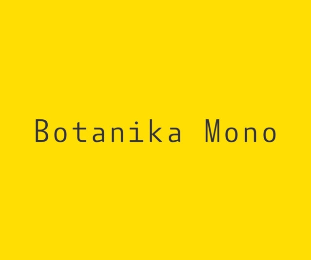 Botanika Mono Font Family - Download Free Font