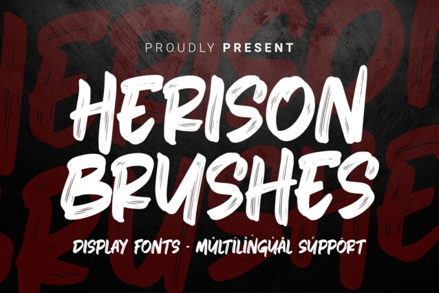 Herison Brushes Font - Download Free Font