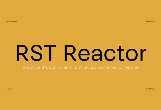 RST Reactor Font Family - Download Free Font