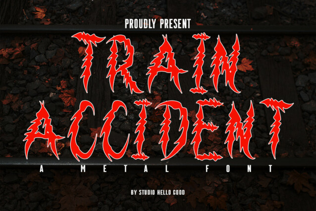 Train Accident Display Font - Download Free Font