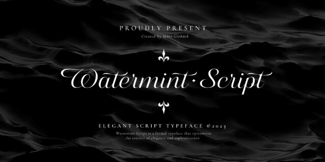 Watermint Script Font - Download Free Font