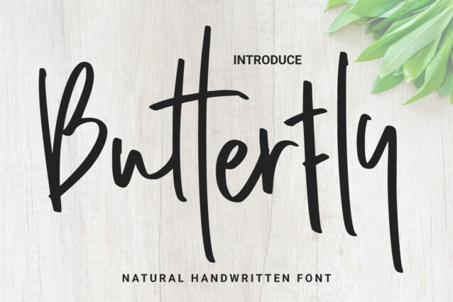 Butterfly Handwritten Typeface - Download Free Font