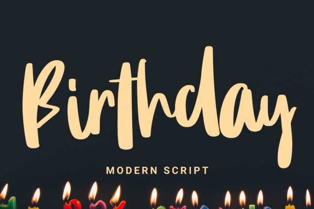 Birthday Script Typeface - Download Free Font