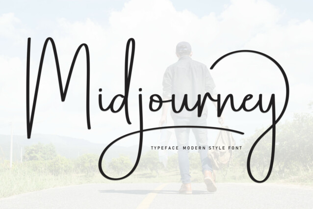 Midjourney Script Font - Download Free Font