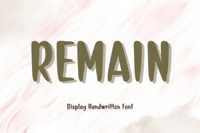 Remain Display Font - Download Free Font