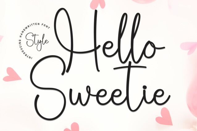 Hello Sweetie Script Typeface - Download Free Font