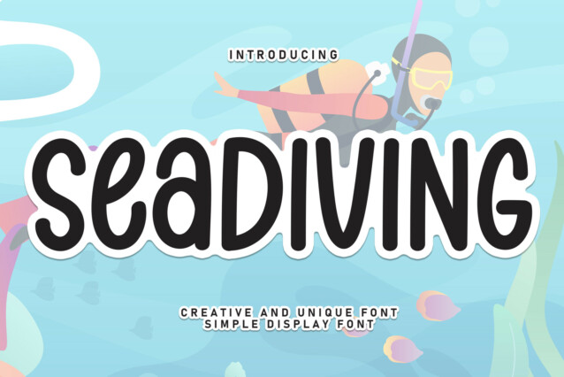 Seadiving Display Font - Befonts