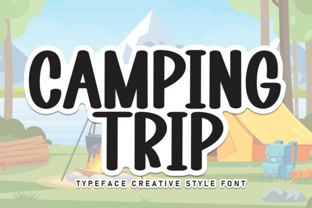 Camping Trip Brush Font - Download Free Font