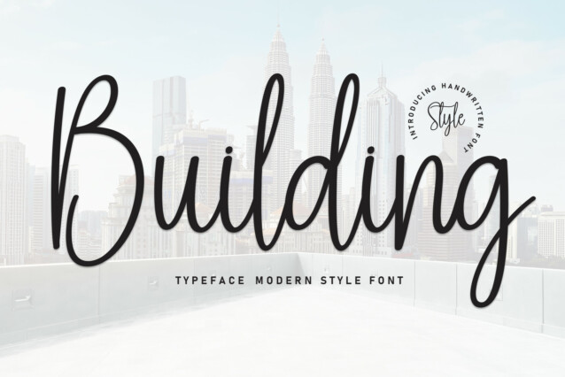 Building Script Typeface - Download Free Font