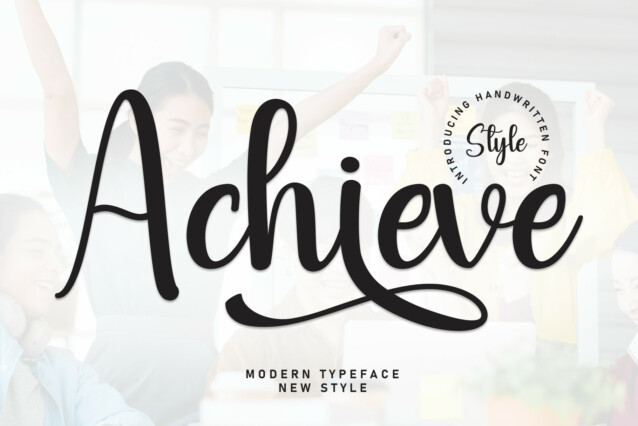 Achieve Script Typeface - Befonts