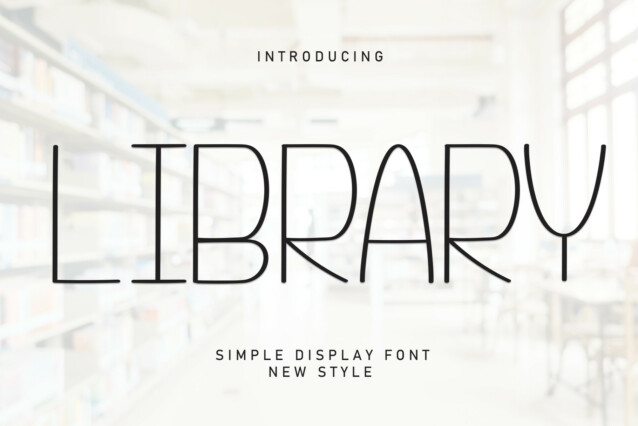 Library Display Font - Download Free Font