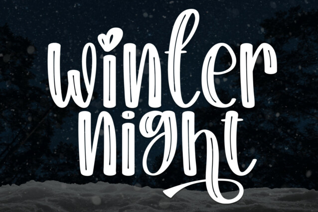 Winter Night Display Font - Download Free Font