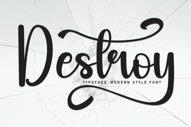 Destroy Script Font - Download Free Font