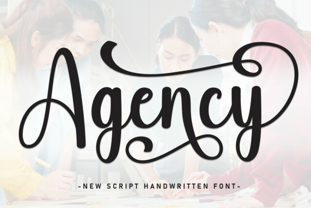 Agency Script Font - Download Free Font