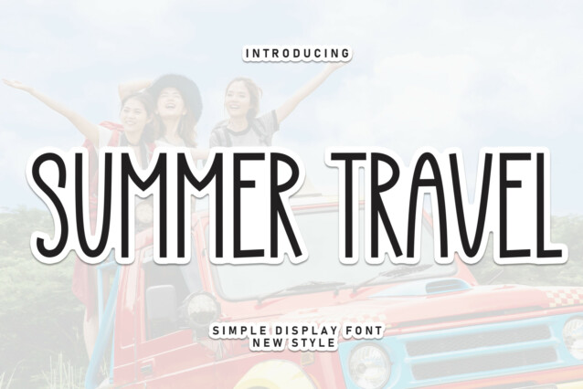 Summer Travel Display Font - Befonts