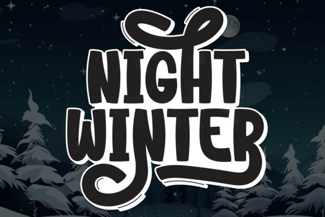 Night Winter Display Font - Download Free Font