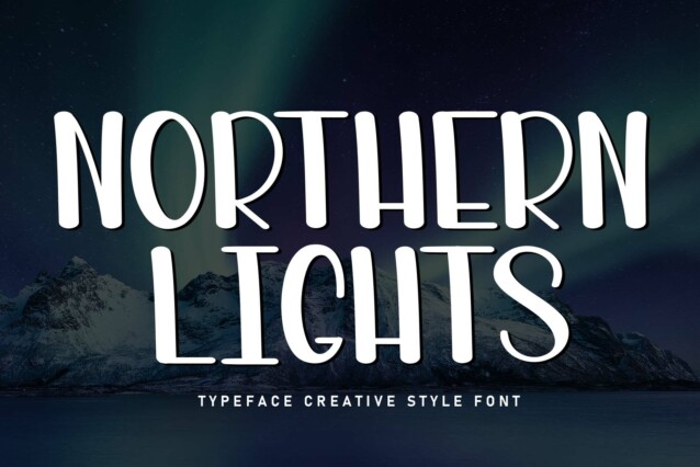 Northern Lights Display Font - Download Free Font