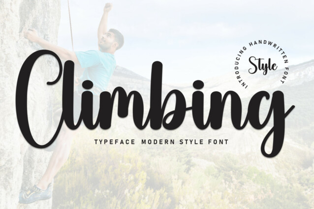 Climbing Script Font Download Free Font