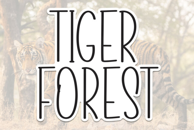 Tiger Forest Display Font - Befonts