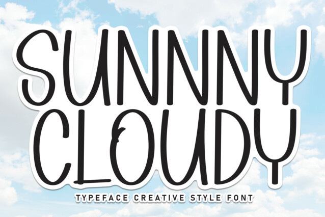 Sunny Cloudy Display Font - Download Free Font