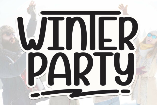 Winter Party Display Font - Befonts
