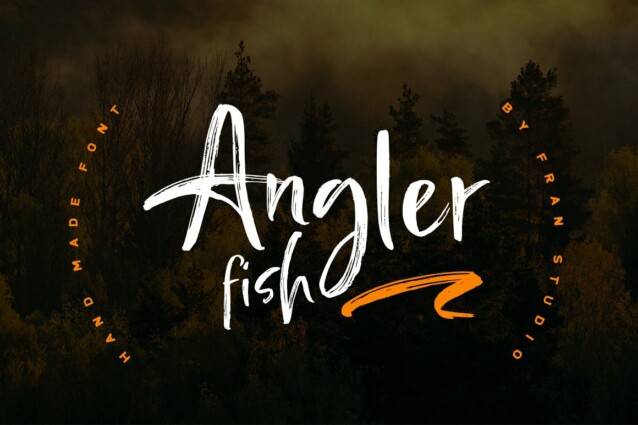 Angler Fish Brush Typeface - Download Free Font