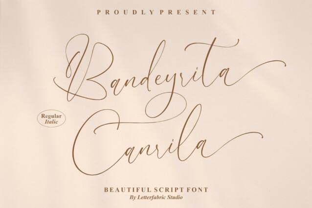 Bandeyrita Canrila Font - Download Free Font