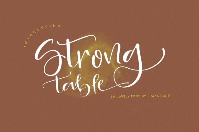 Strong Table Script Font - Download Free Font