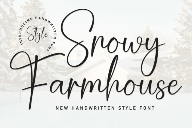 Snowy Farmhouse Script Font - Download Free Font