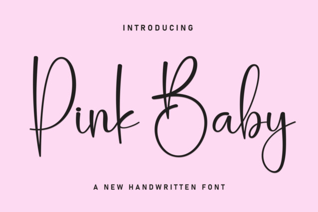 Pink Baby Script Font - Download Free Font