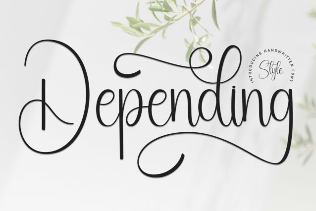 Depending Script Typeface - Download Free Font
