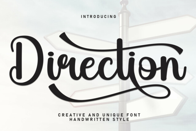 Direction Script Font - Download Free Font