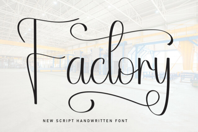 Factory Script Font - Download Free Font