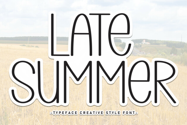 Late Summer Display Font - Download Free Font