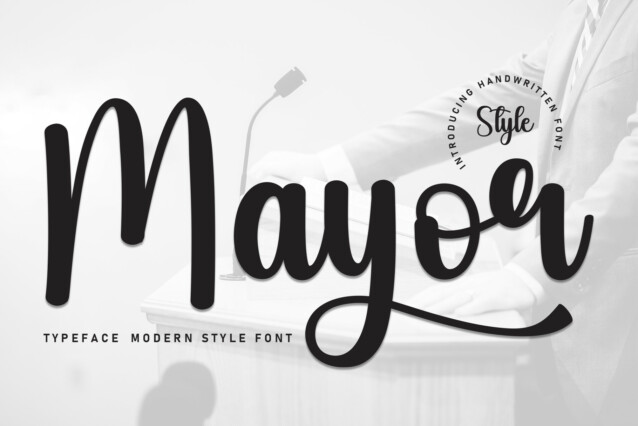 Mayor Script Typeface - Download Free Font