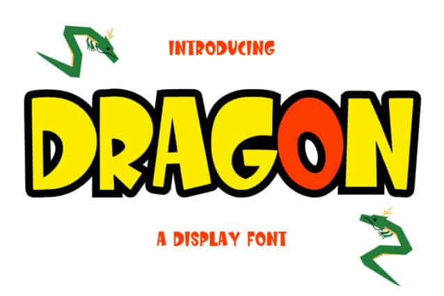 Dragon Display Font - Download Free Font
