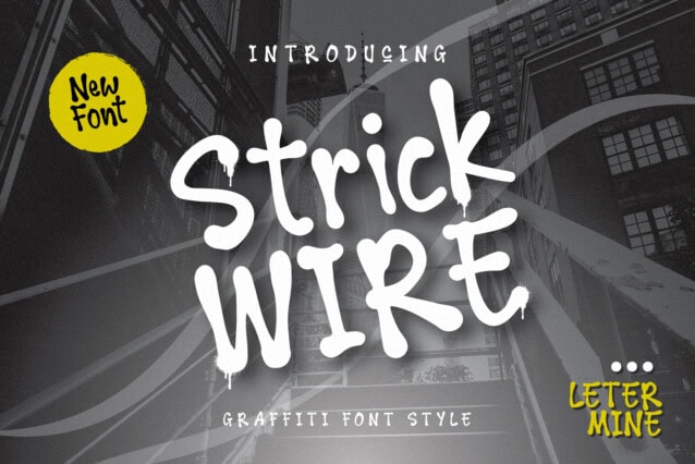 Strick Wire Font - Download Free Font