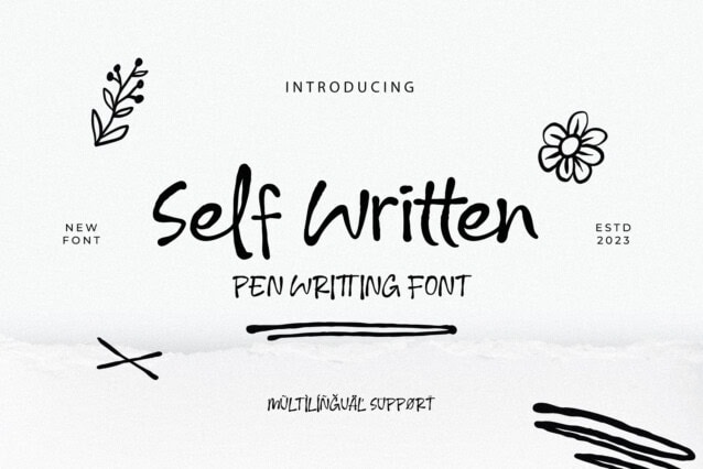 Self Written Font - Download Free Font