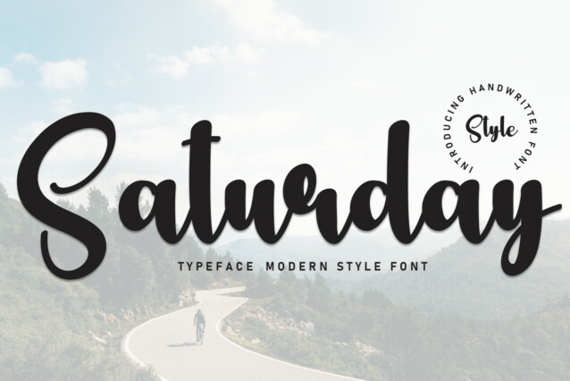 Saturday Handwritten Typeface - Download Free Font